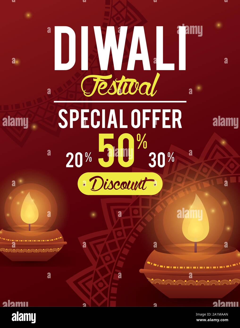 Diwali Festival Indian Offer Design Stock Vector Image & Art - Alamy