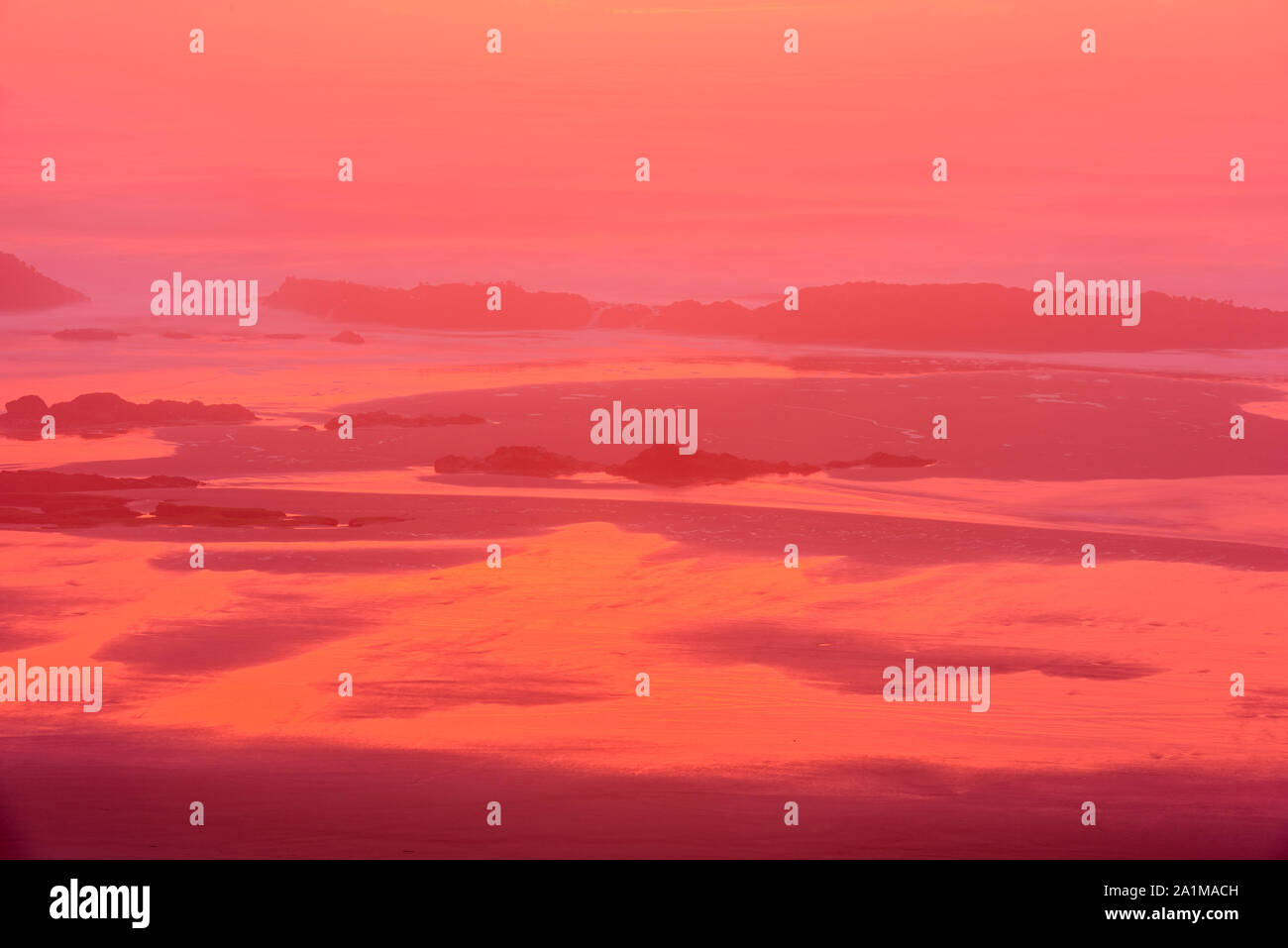 Seal Rocks at sunset, Seal Rock State Park, Oregon, USA Stock Photo - Alamy
