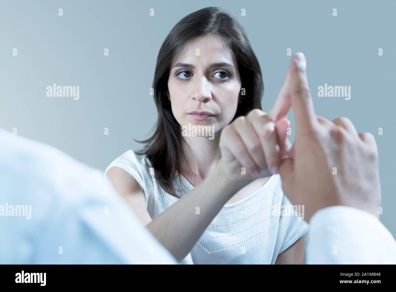 Finger nose test hi-res stock photography and images - Alamy