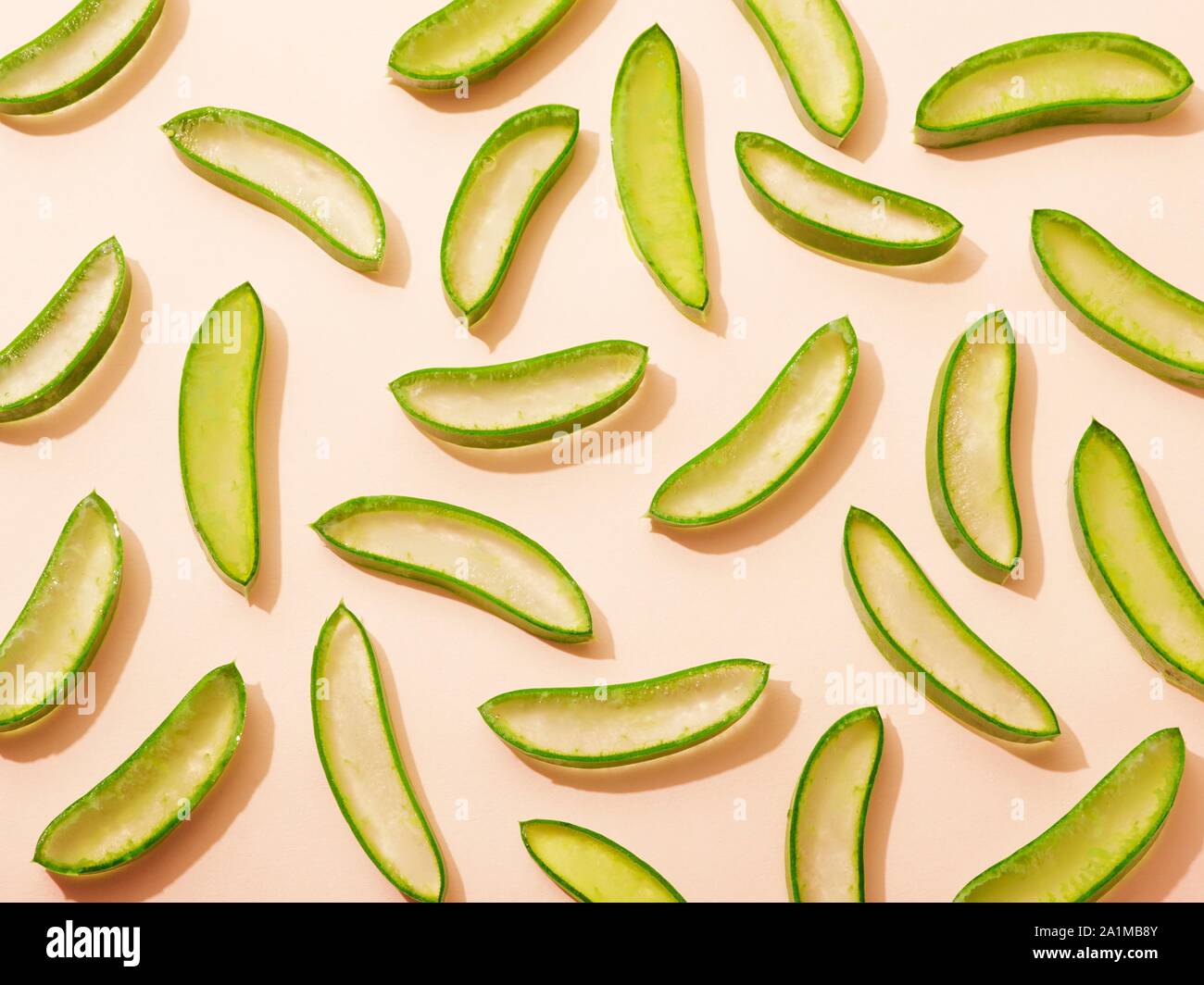 Aloe vera slices Stock Photo - Alamy