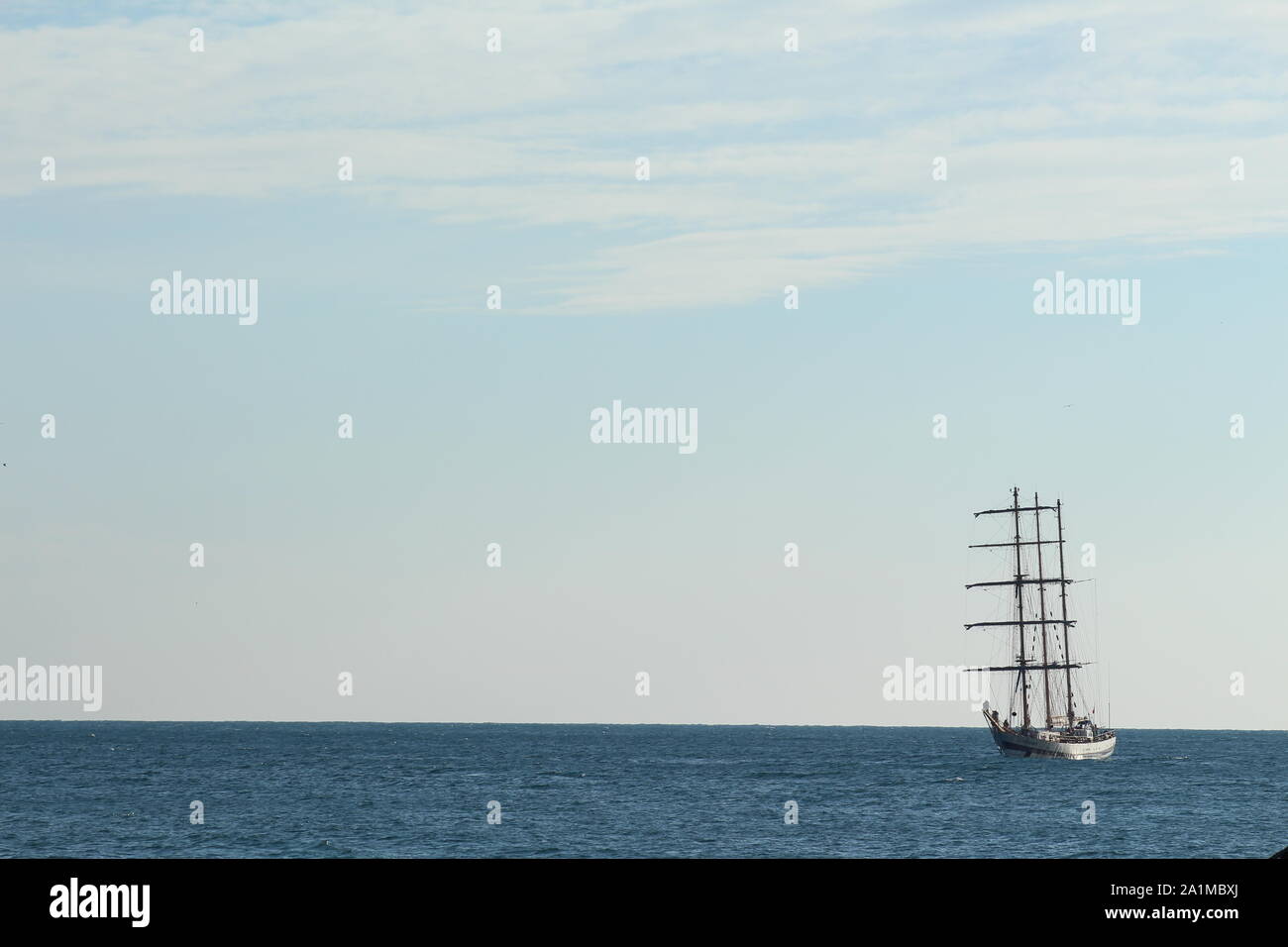 Yacht shipping up Stock Photo - Alamy