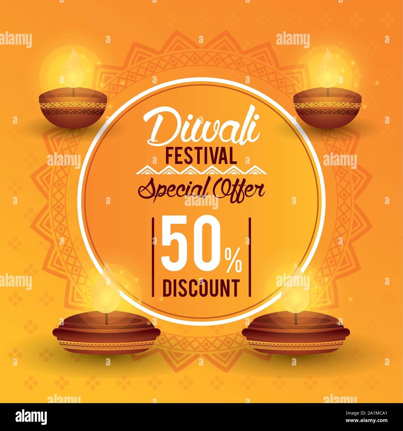 Diwali Festival Indian Offer Design Stock Vector Image & Art - Alamy