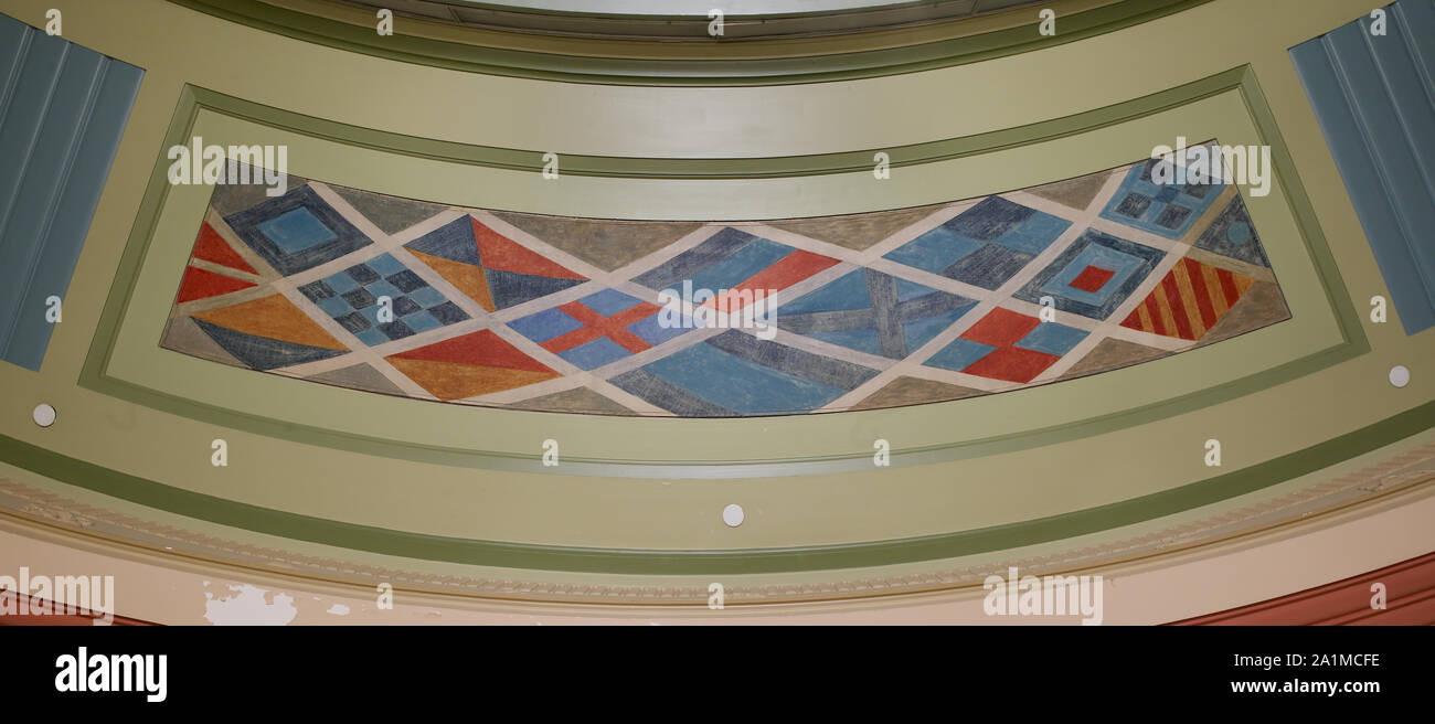 Oil painting International Signal Code located on first floor rotunda ...
