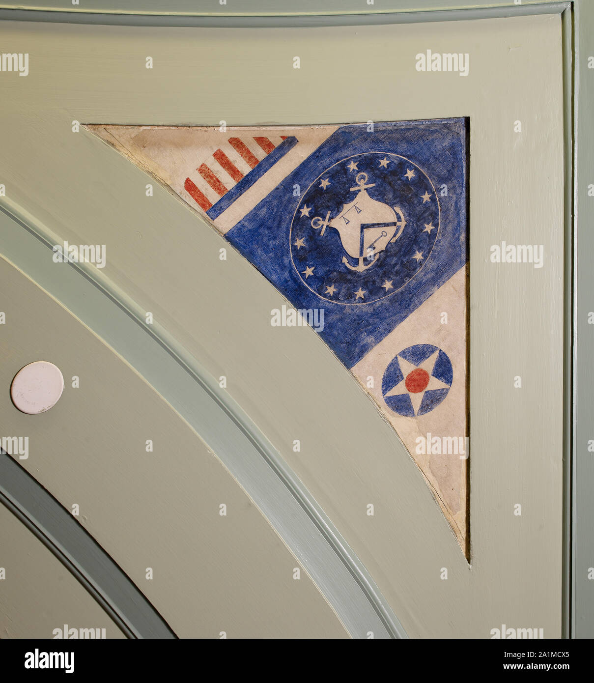Oil painting Shield located on second floor rotunda ceiling, U.S ...