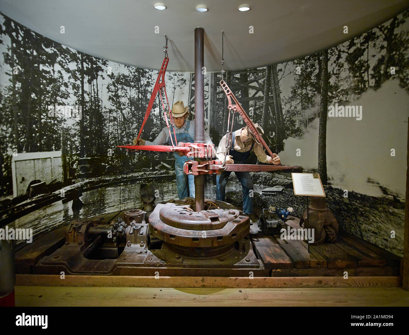 Oil-drilling diorama at the East Texas Oil Museum on the campus of ...