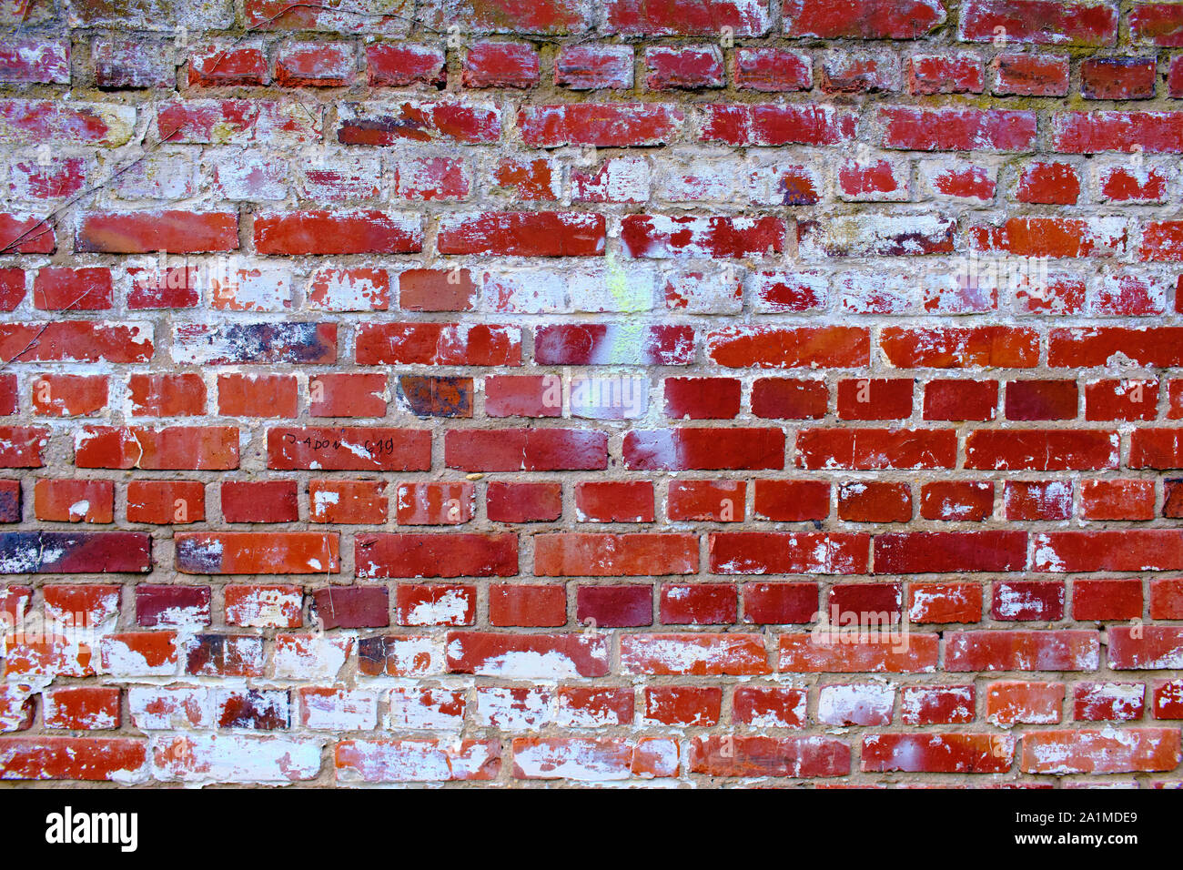 vintage natural brick wall with a lot of ancient patina Stock Photo - Alamy