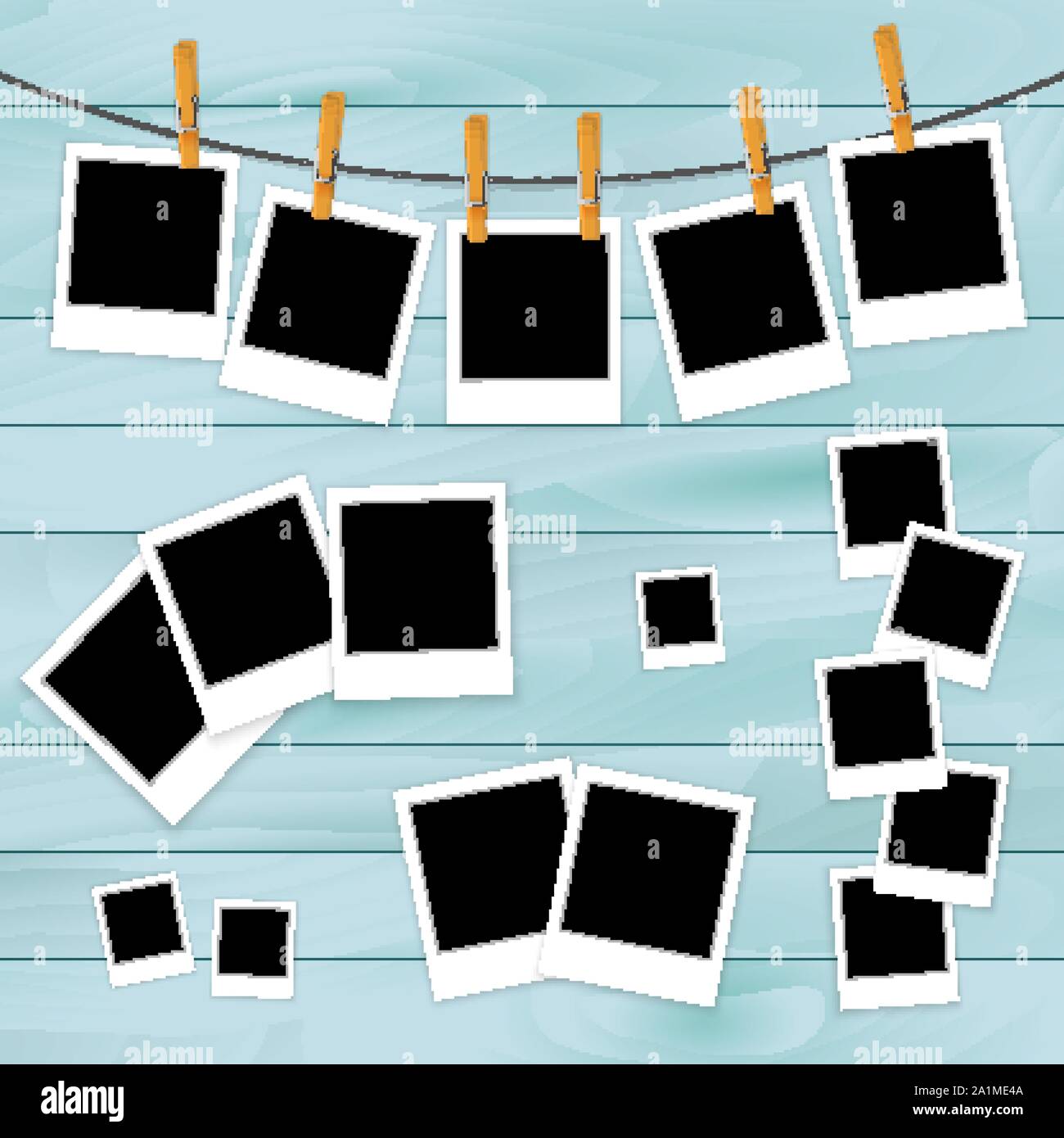 Photo frame collection on Stock Vector Images - Alamy