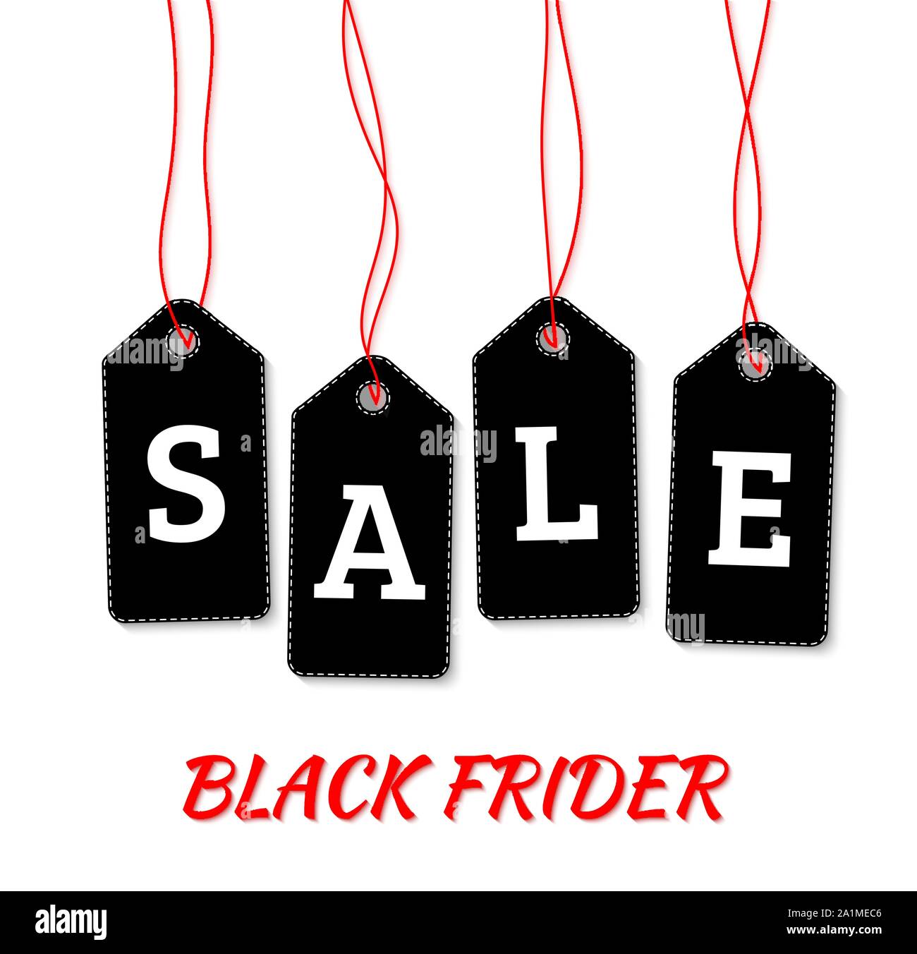 Black friday sale labels on white background vector Stock Vector Image ...