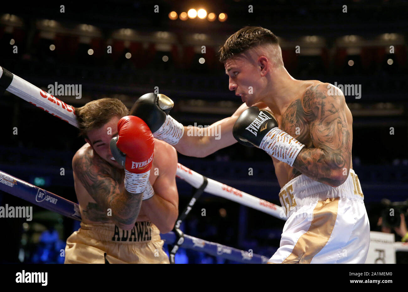 Sam Noakes (right) in action against Chris Adaway during their ...