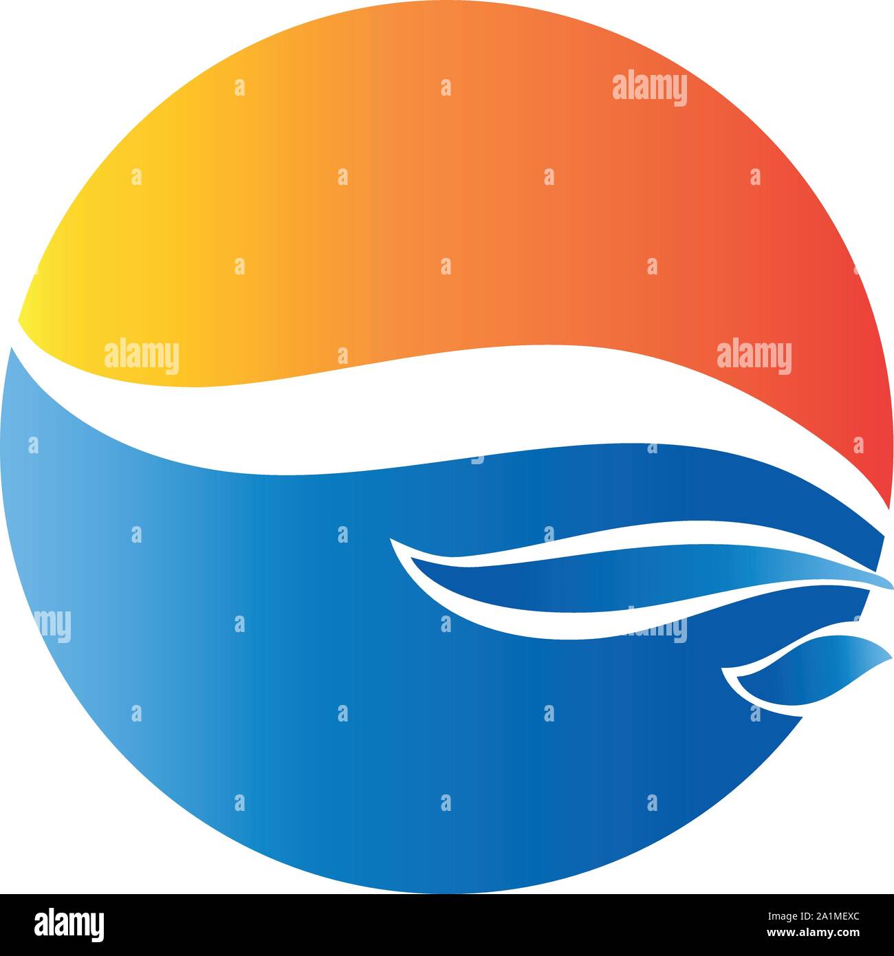 Waves, Water and Sun, Fire, Travel Logo, Icon Stock Vector Image & Art ...