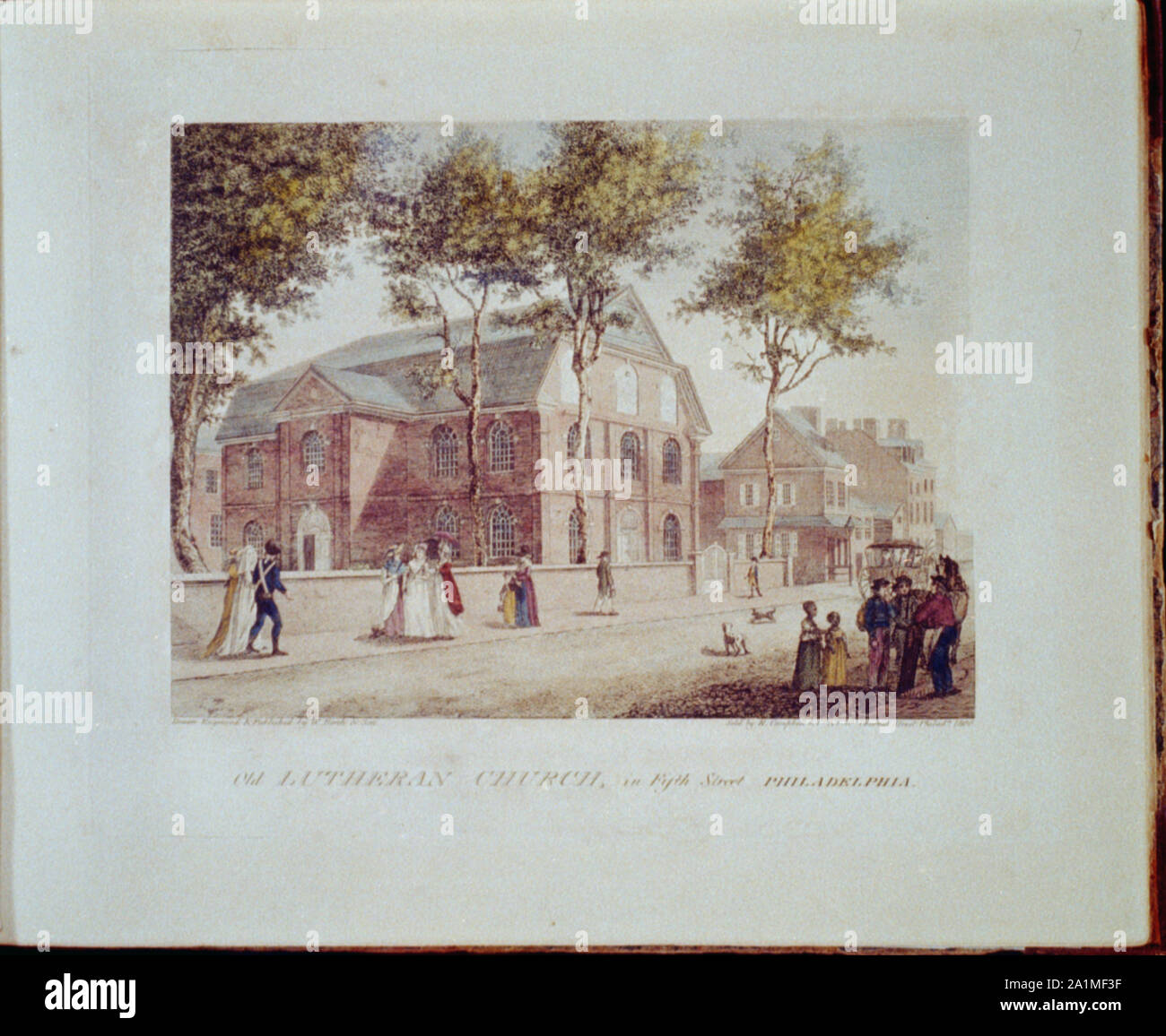 Old Lutheran Church, in Fifth Street, Philadelphia Stock Photo - Alamy