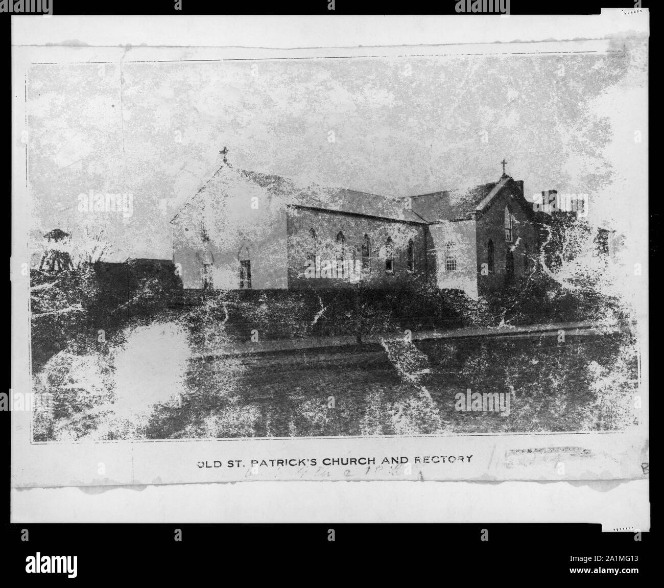 Old St. Patrick's Church and Rectory Stock Photo - Alamy