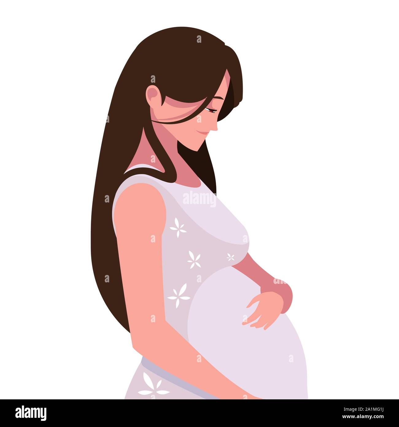 Pregnant woman design, Mother family love pregnancy maternity expecting ...