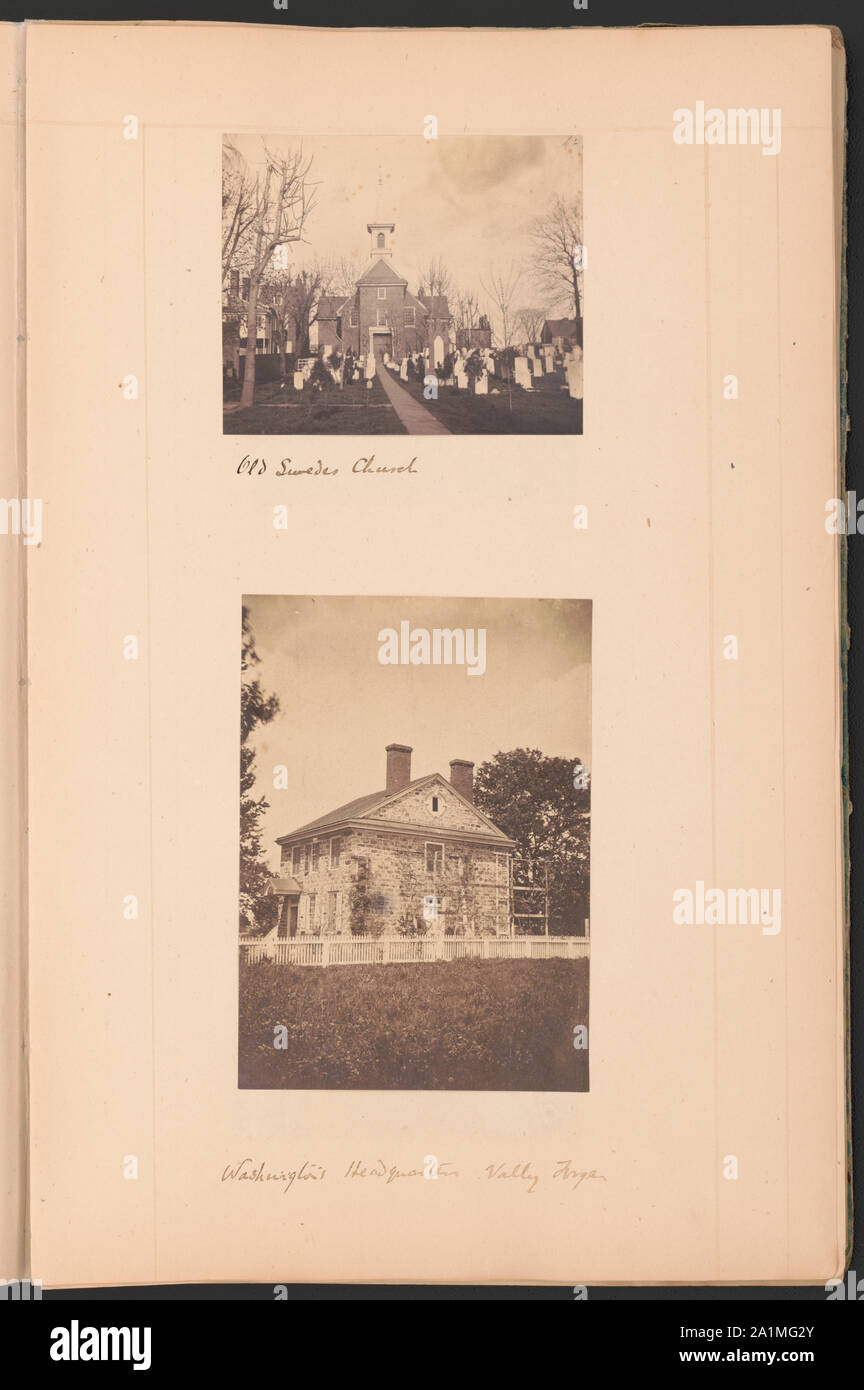 Old Swedes Church Washington's headquarters, Valley Forge Stock Photo ...