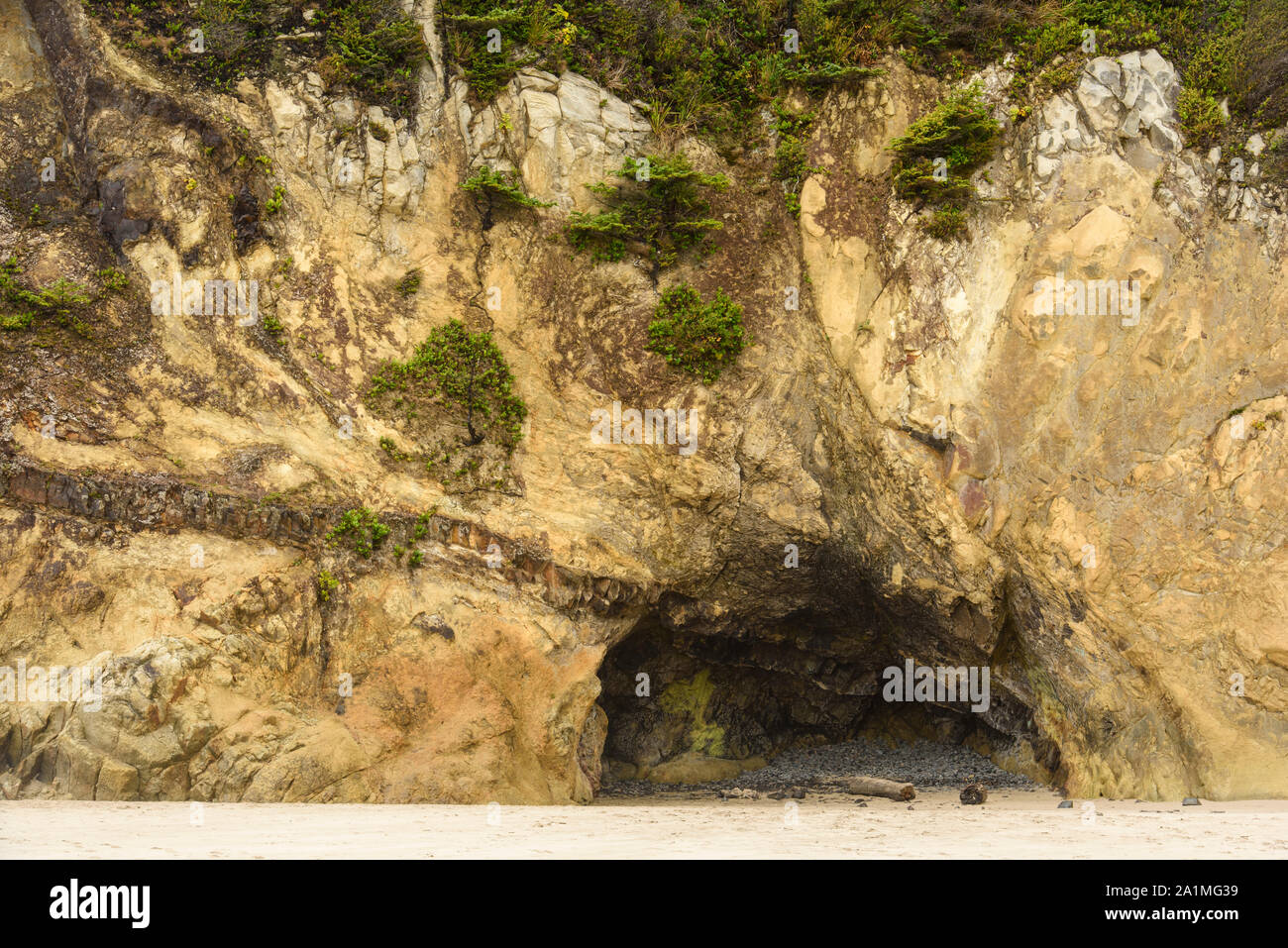 Coastal rocks, Hug Point State Scenic Area, Oregon, USA Stock Photo - Alamy
