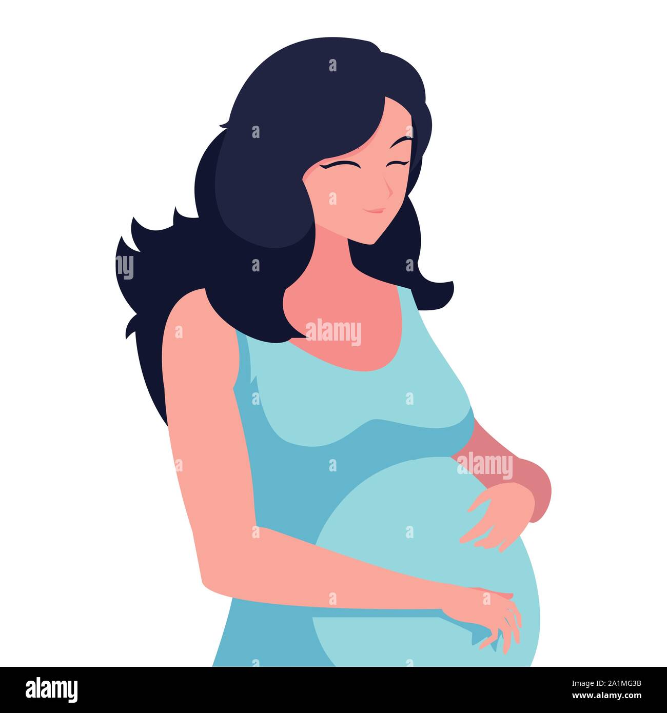 Pregnant woman design, Mother family love pregnancy maternity expecting ...