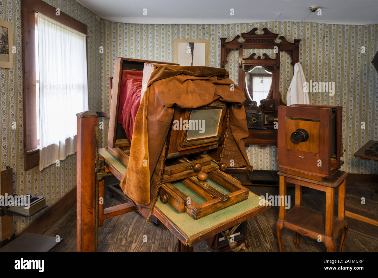 Old cameras, circa 1895-1910, from Edgerton's Photography Studio at the ...