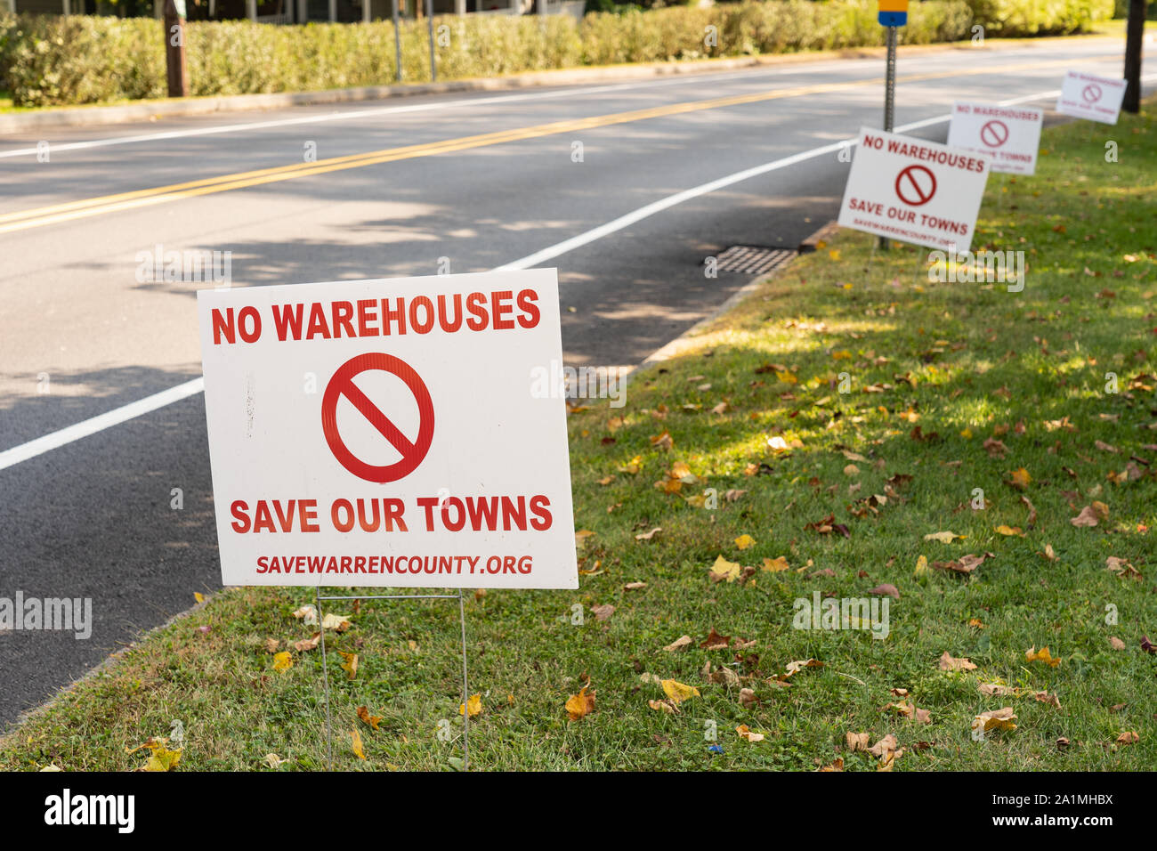 Hope, NJ - Sept. 22, 2019: Citizens for Sustainable Development's road ...