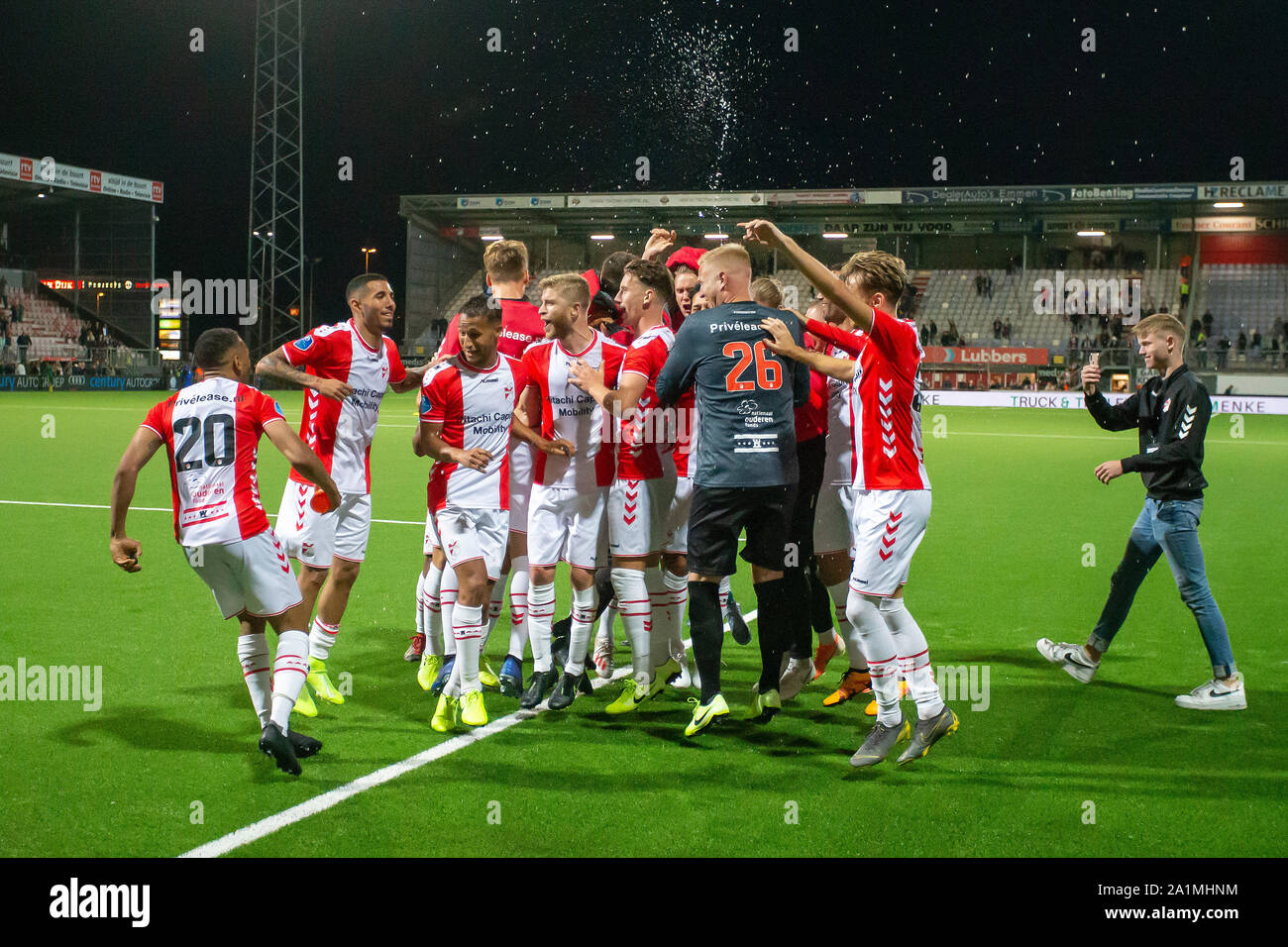 Emmen, Netherlands. 30th Aug, 2019. EMMEN, 27-09-2019, Stadium Oude Meerdijk, season 2019/2020 ...