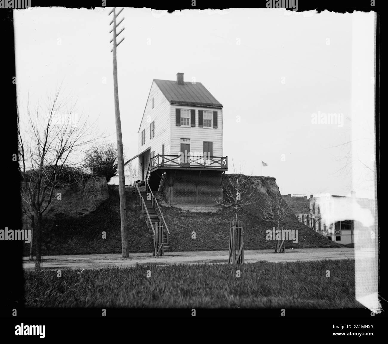 Old vintage 1900s house Black and White Stock Photos & Images - Alamy