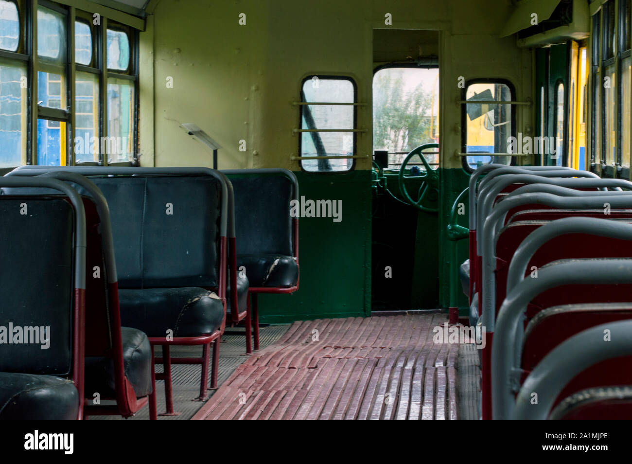 Inside an old tram hi-res stock photography and images - Alamy