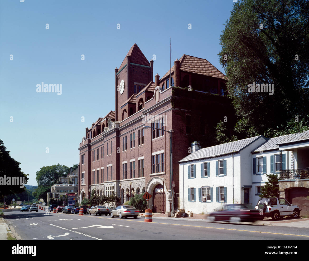 Old streetcar barn building in the Georgetown neighborhood of ...