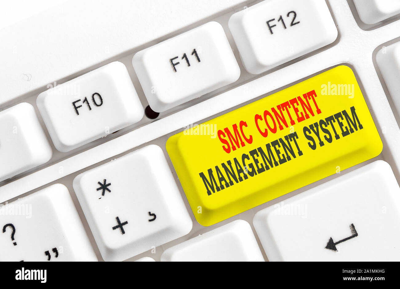 Conceptual hand writing showing Smc Content Management System. Concept ...