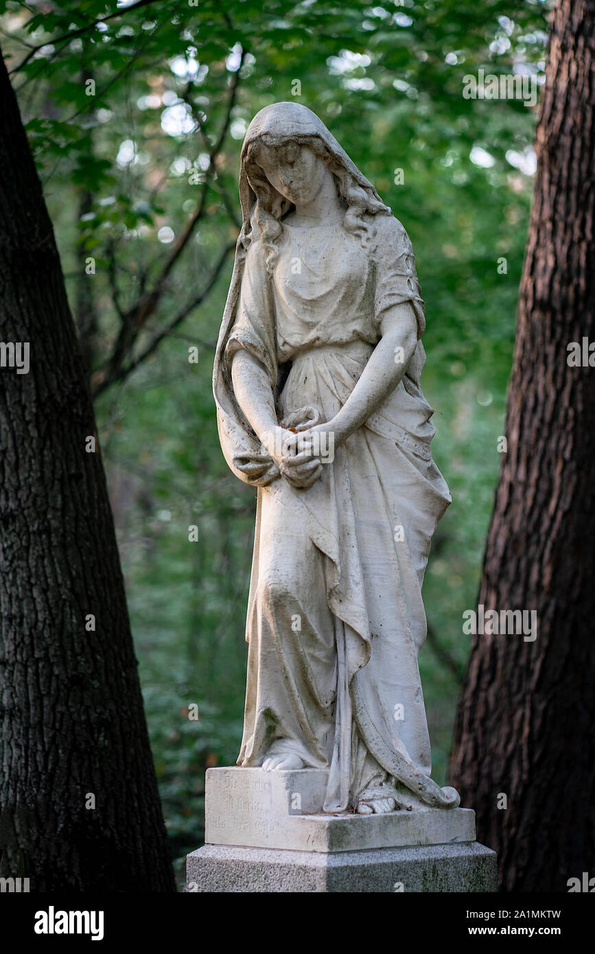 Mourning Woman Statue