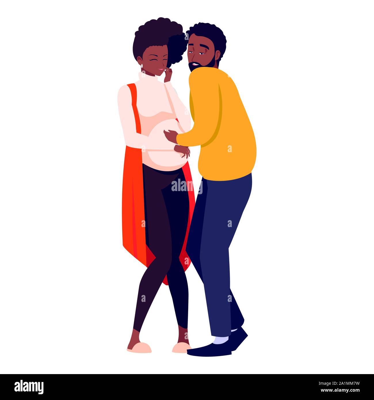 Pregnant woman and man design, Couple family love pregnancy maternity ...