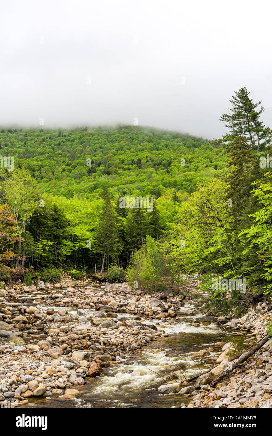 Sawyer River in spring, White Mountain National Forest, Carroll Co., NH ...