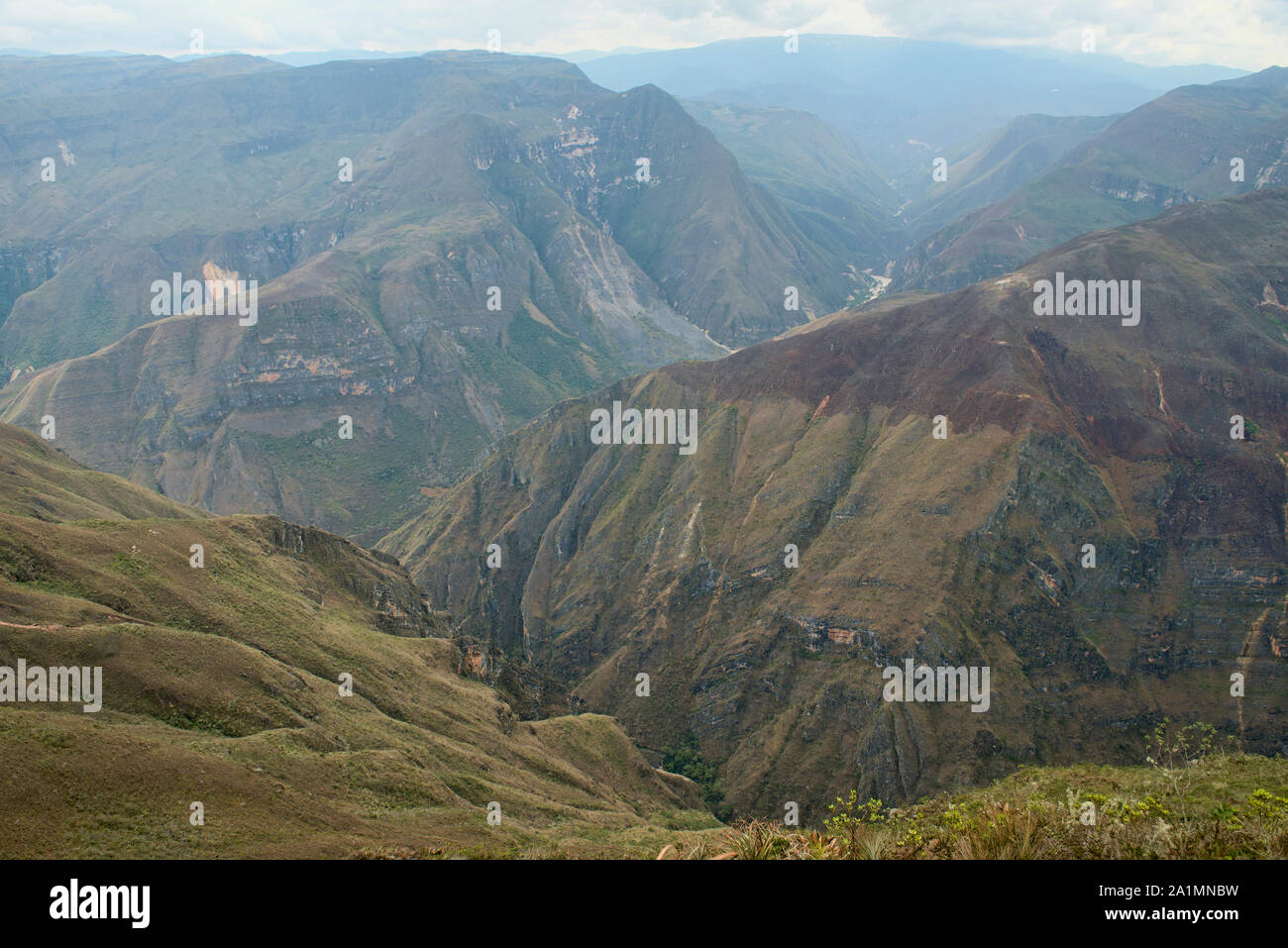 The immense Huanca Urco Canyon at Huancas, Chachapoyas, Amazonas, Peru ...