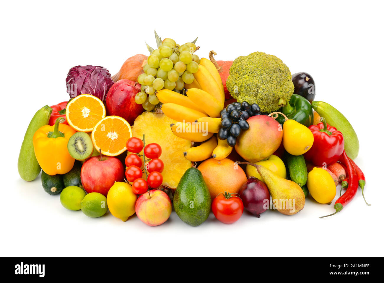 Healthy diet fruit vegetable Cut Out Stock Images & Pictures - Alamy