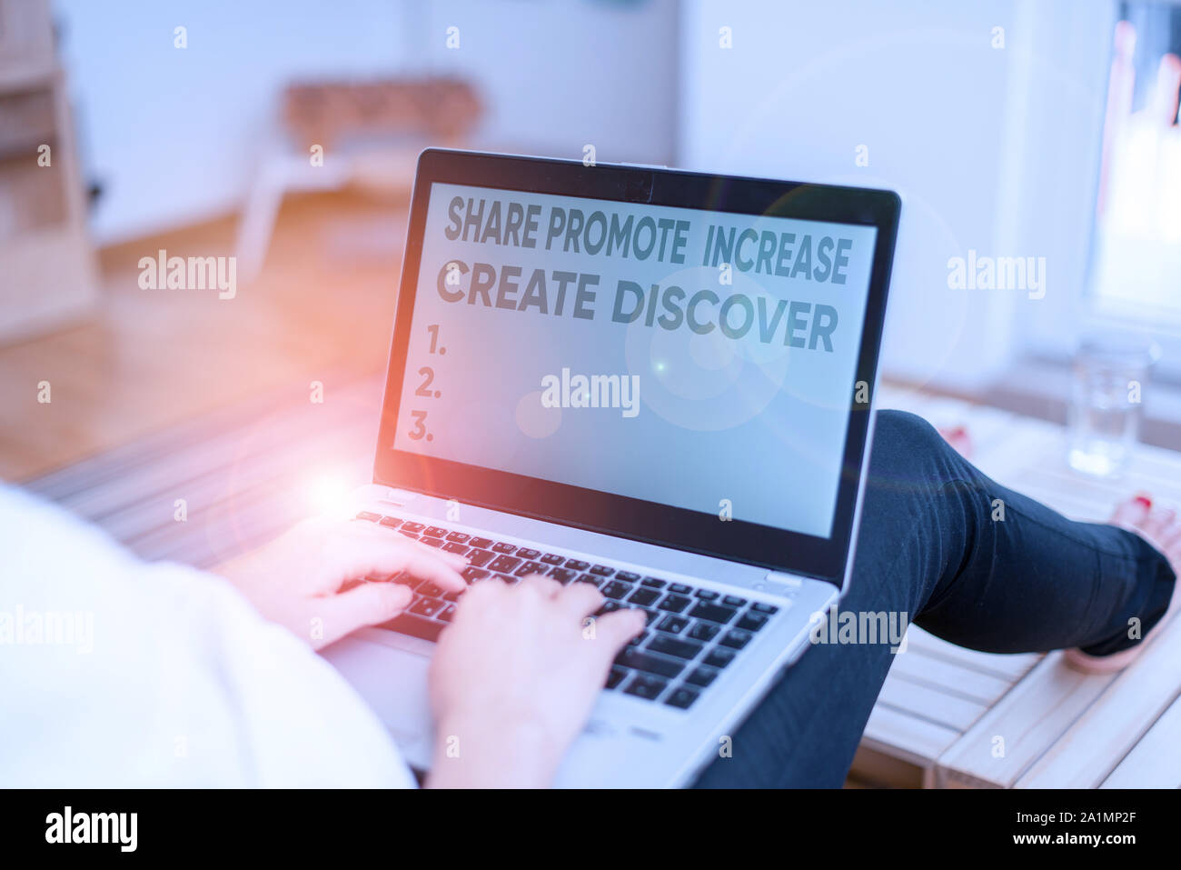 Handwriting text writing Share Promote Increase Create Discover ...