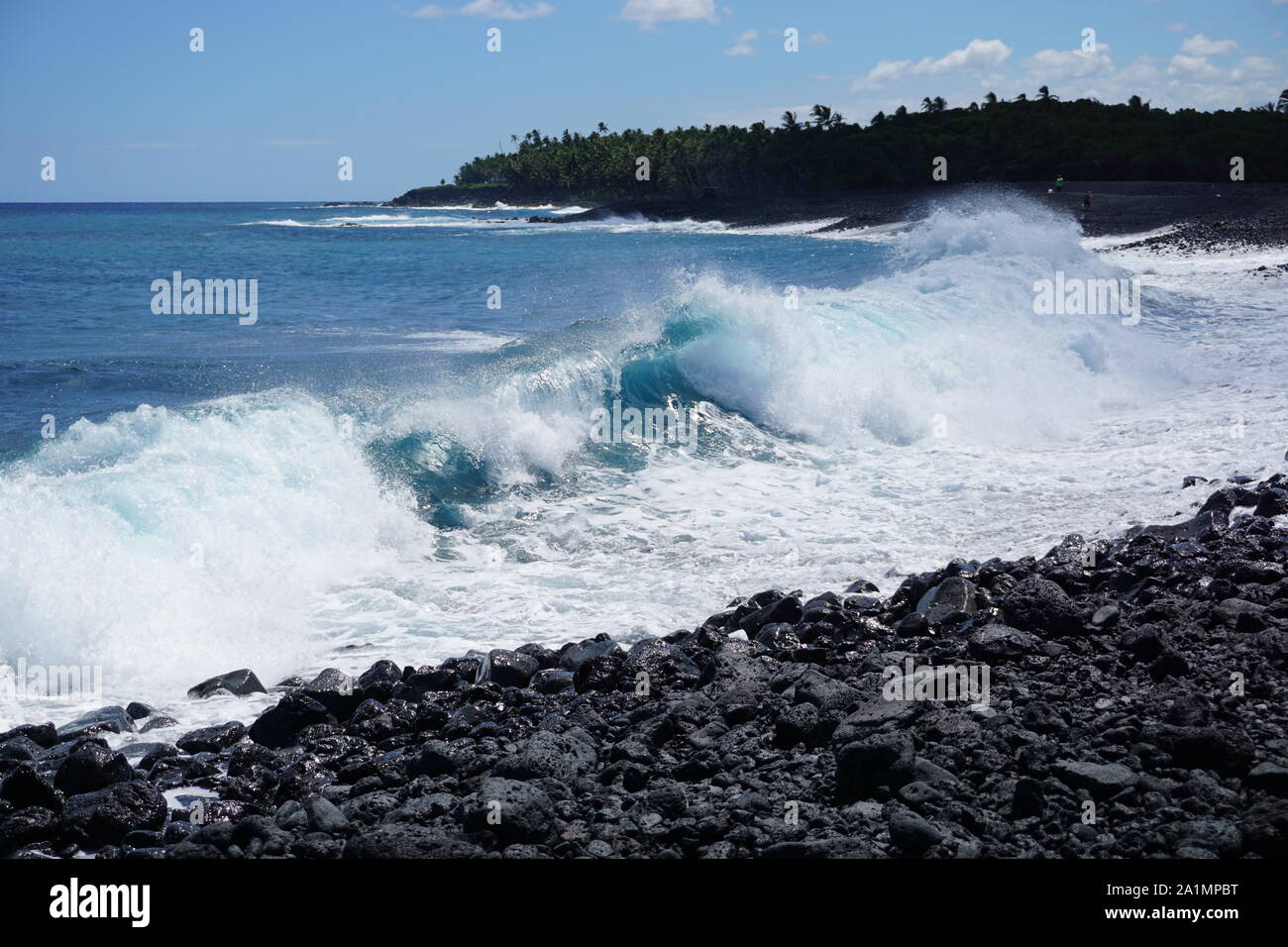Pohoiki Black Sand Beach in Isaac Hale Beach Park in Hawaii - Hawaii's ...