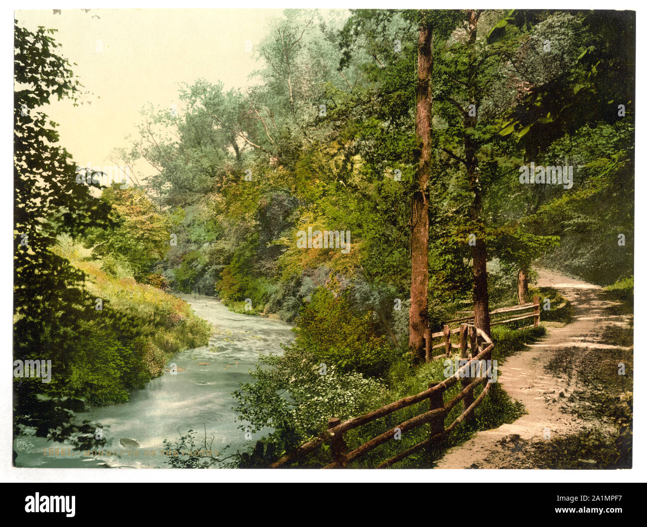 On the Trothy, Monmouth, Wales; Forms part of: Views of the British ...