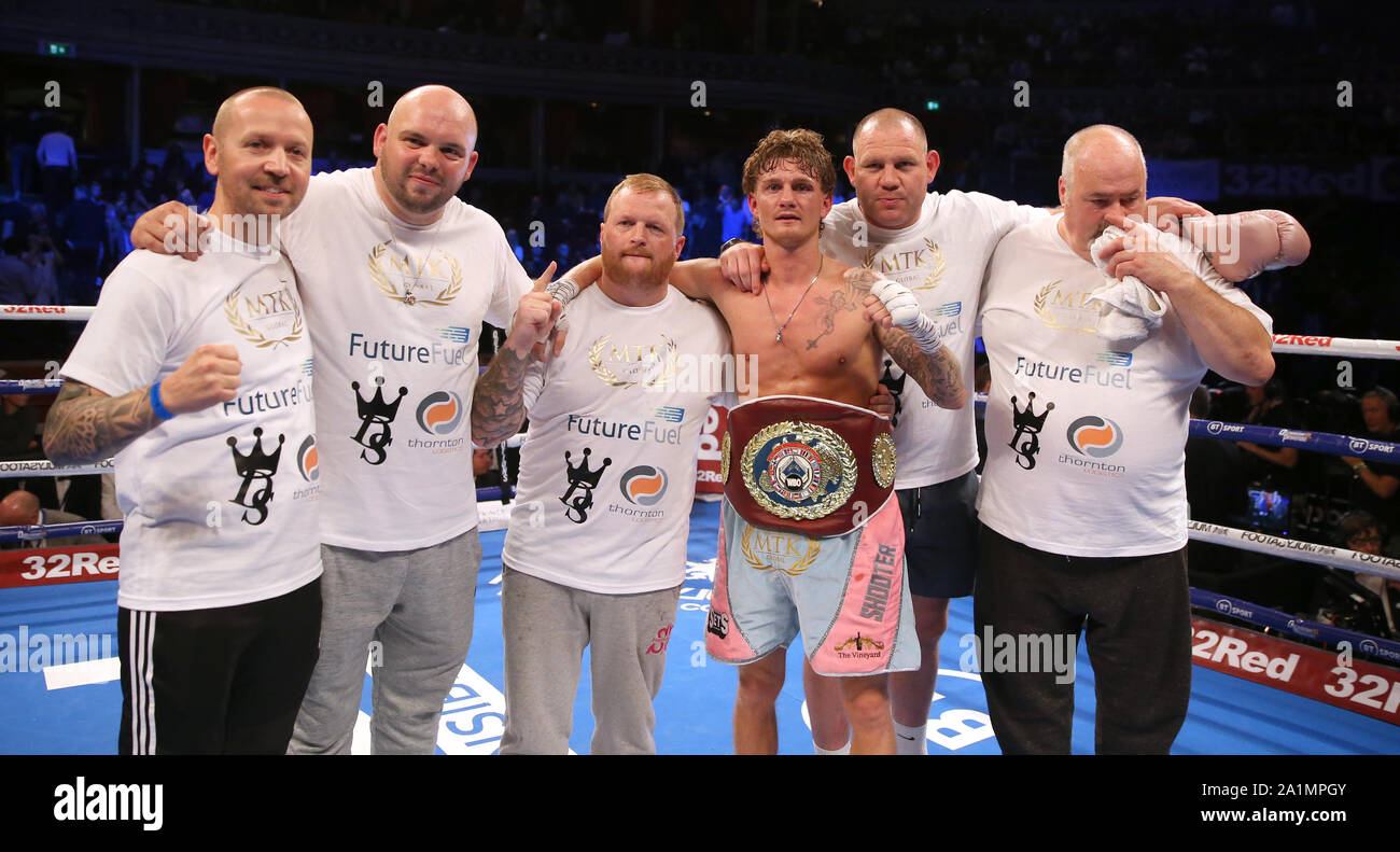 Archie sharp celebrates beating declan geraghty hi-res stock ...