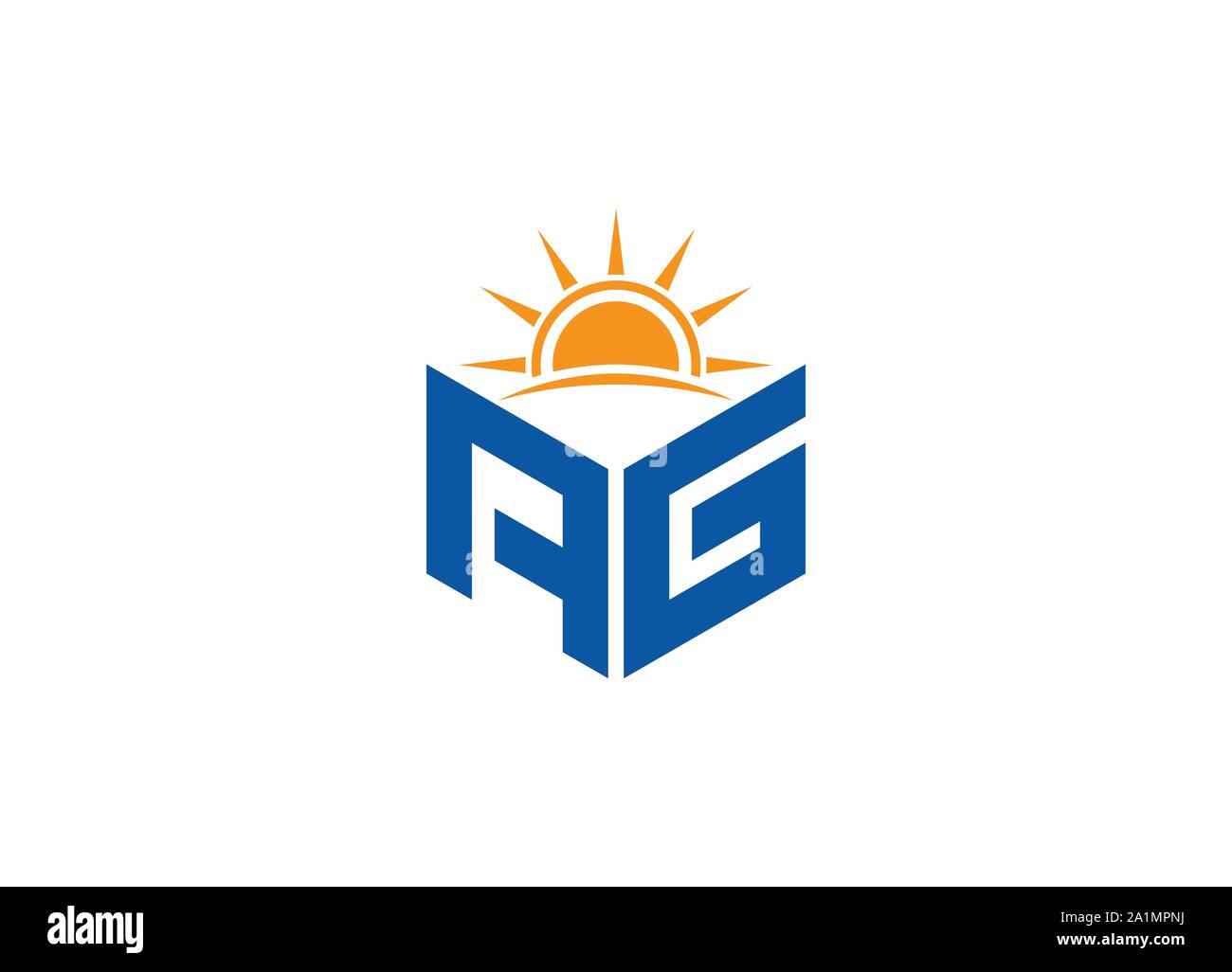 Abstract polygonal Letter Logo, hexagon letter logo, polygonal Letter ...