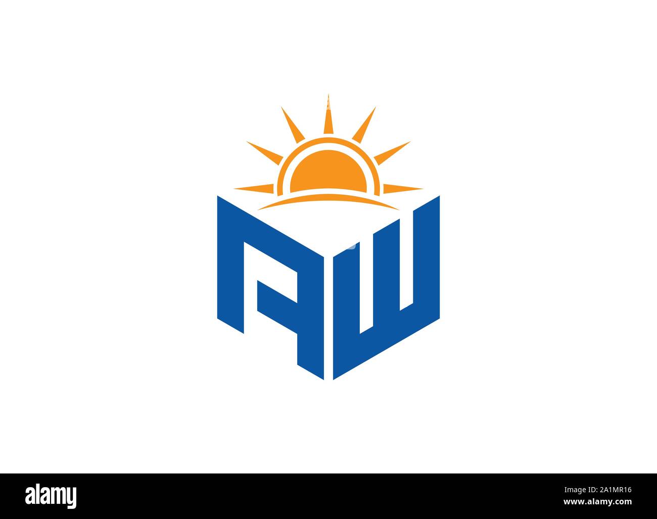 Abstract polygonal Letter Logo, hexagon letter logo, polygonal Letter ...