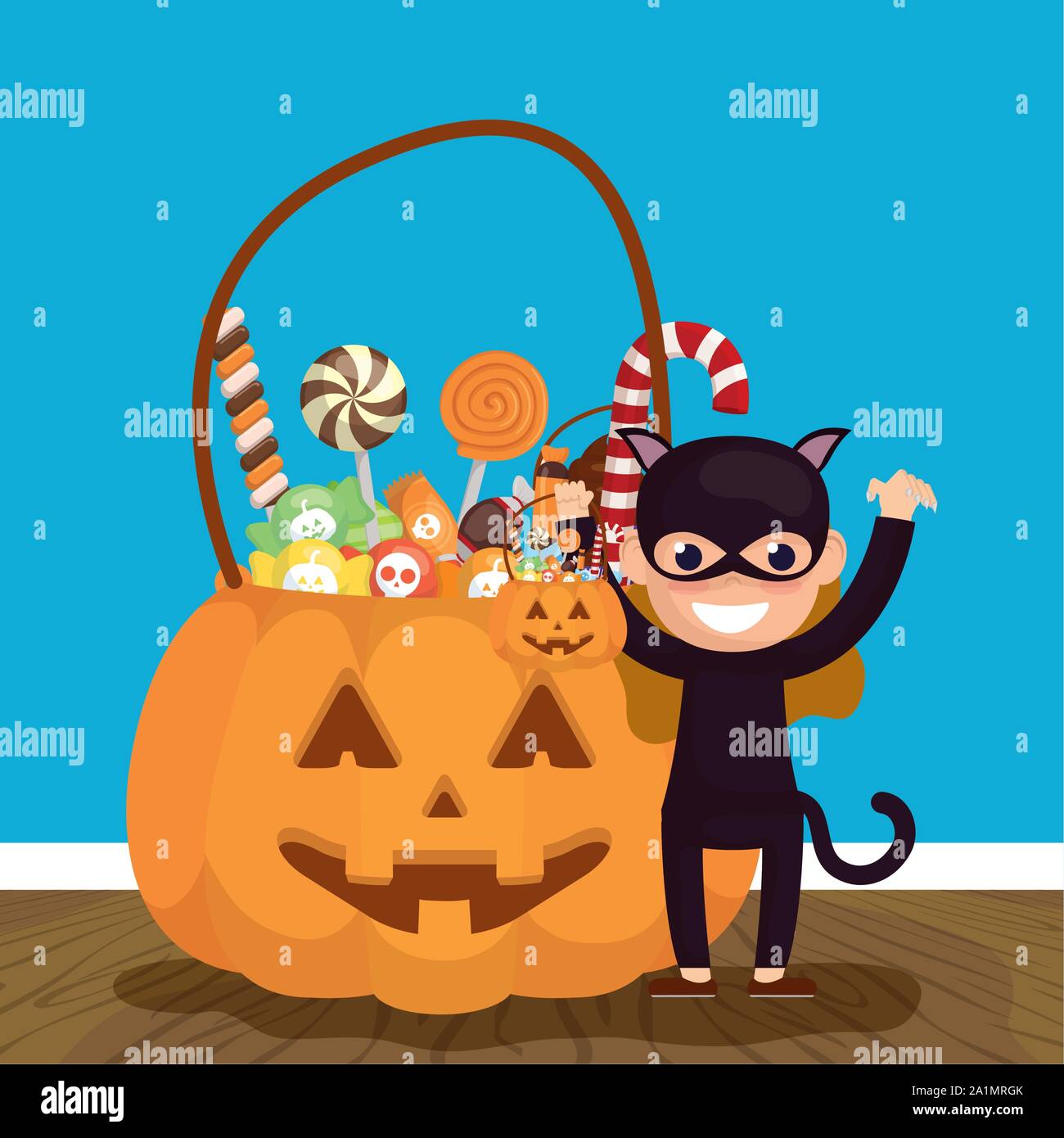 Girl With Feline Disguise Character Stock Vector Image And Art Alamy