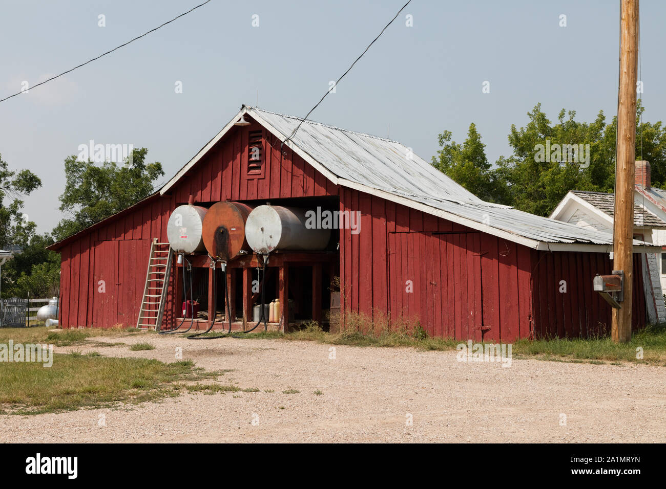 One of several barns at the Hadley SY cattle and horse ranch in Crook ...