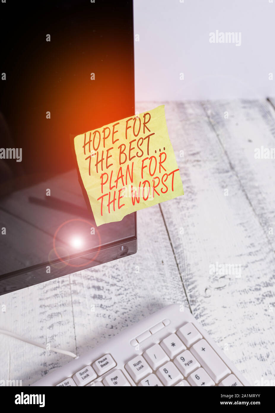 Word writing text Hope For The Best Plan For The Worst. Business photo ...