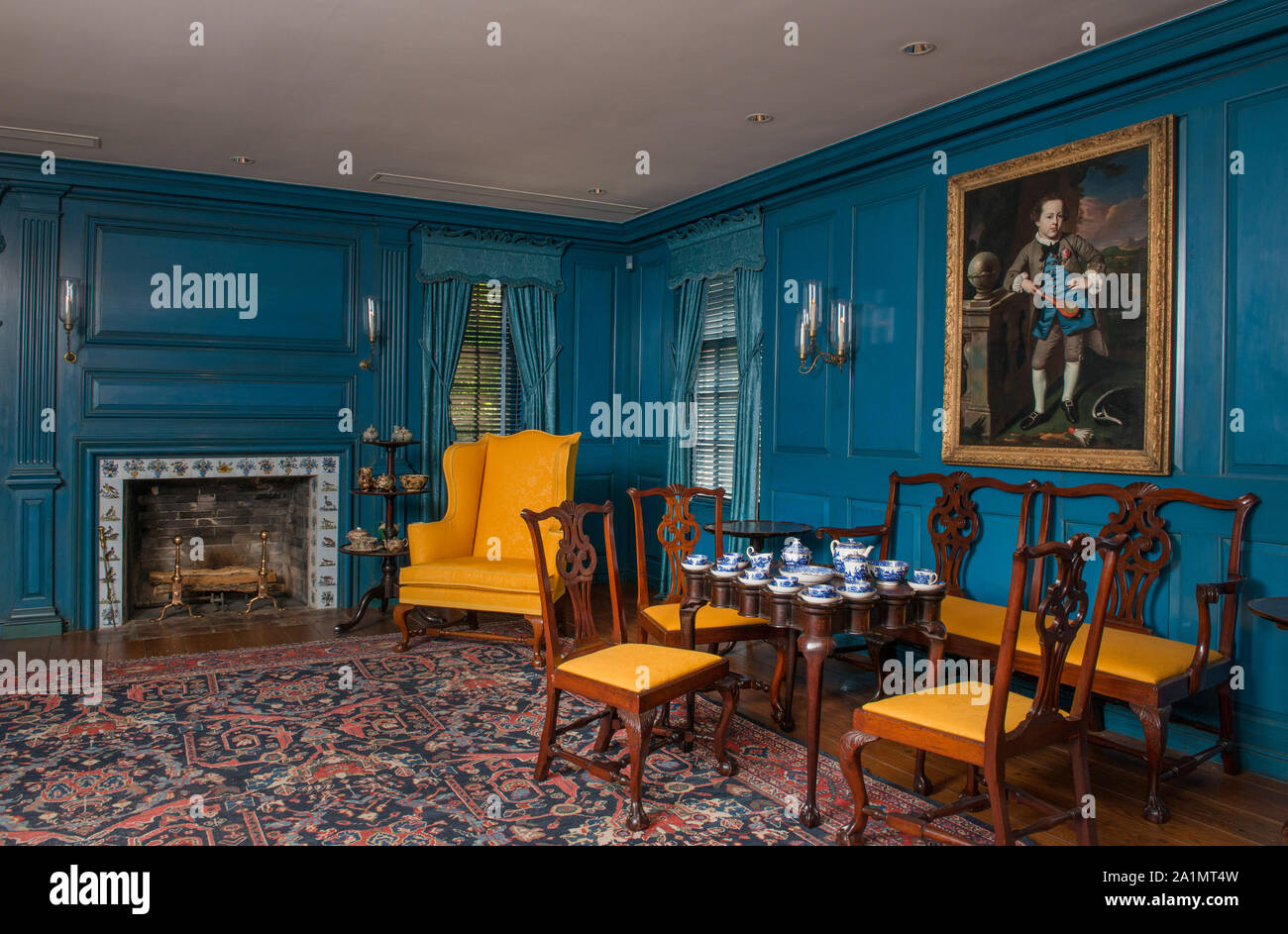 One of several parlors in the Bayou Bend house museum, the Museum of ...