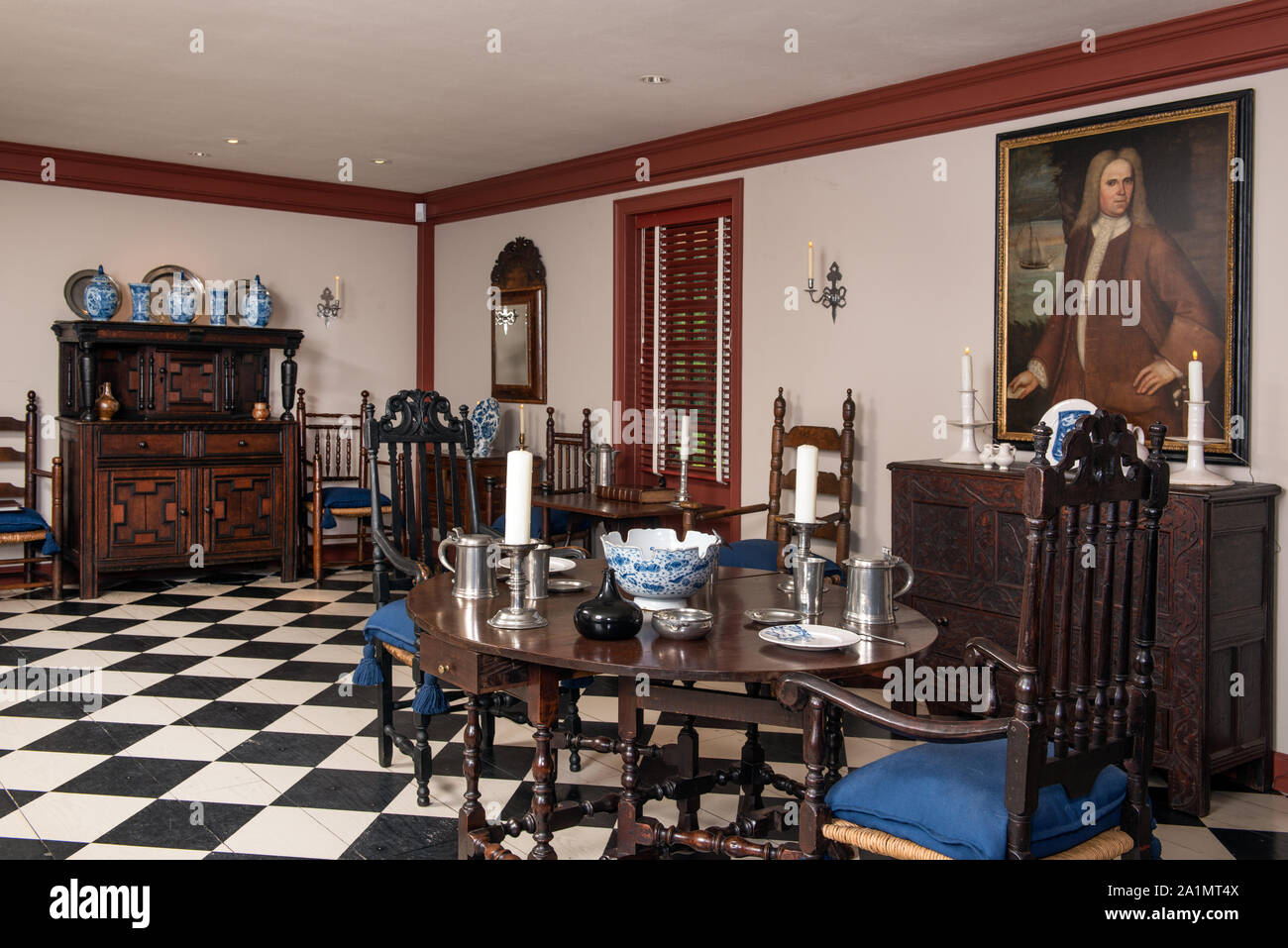 One of several parlors in the Bayou Bend house museum, the Museum of ...