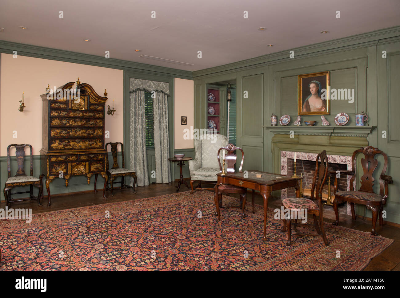 One of several parlors in the Bayou Bend house museum, the Museum of ...