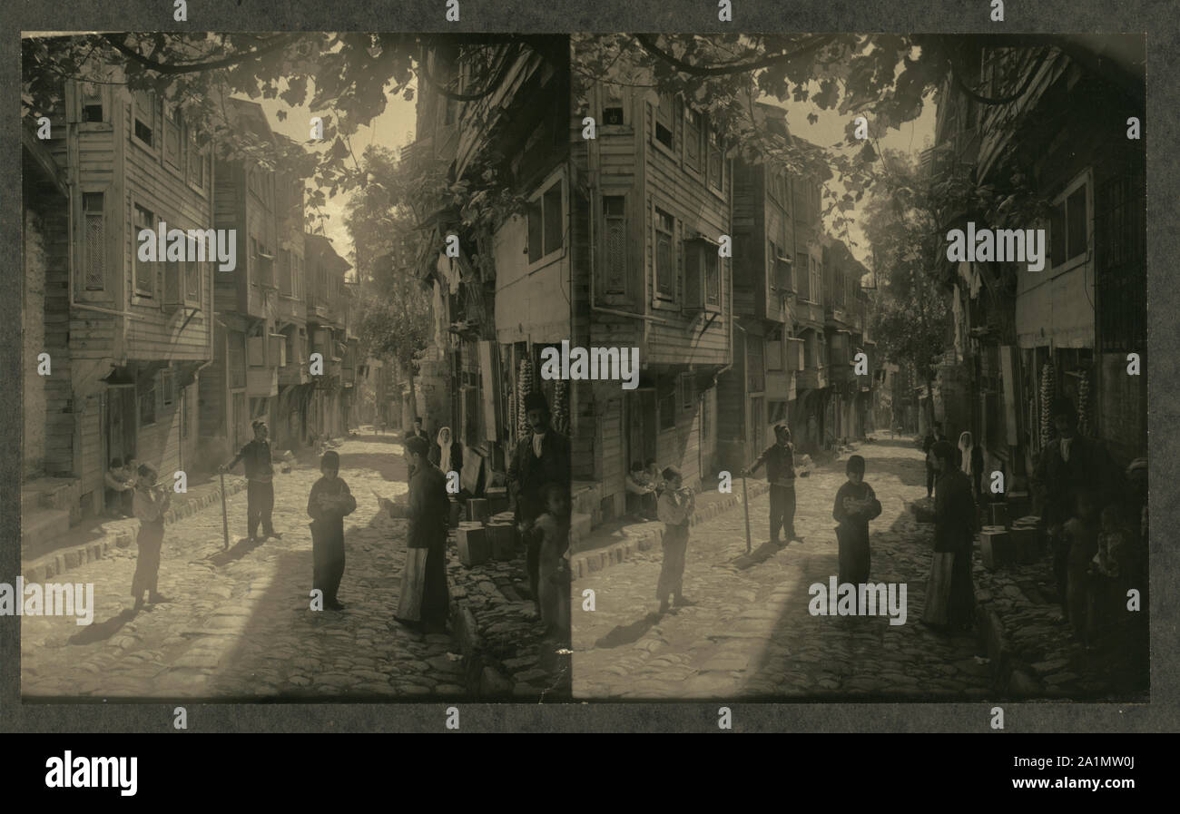 One of the picturesque Turkish streets leading down to the Bosphorus ...