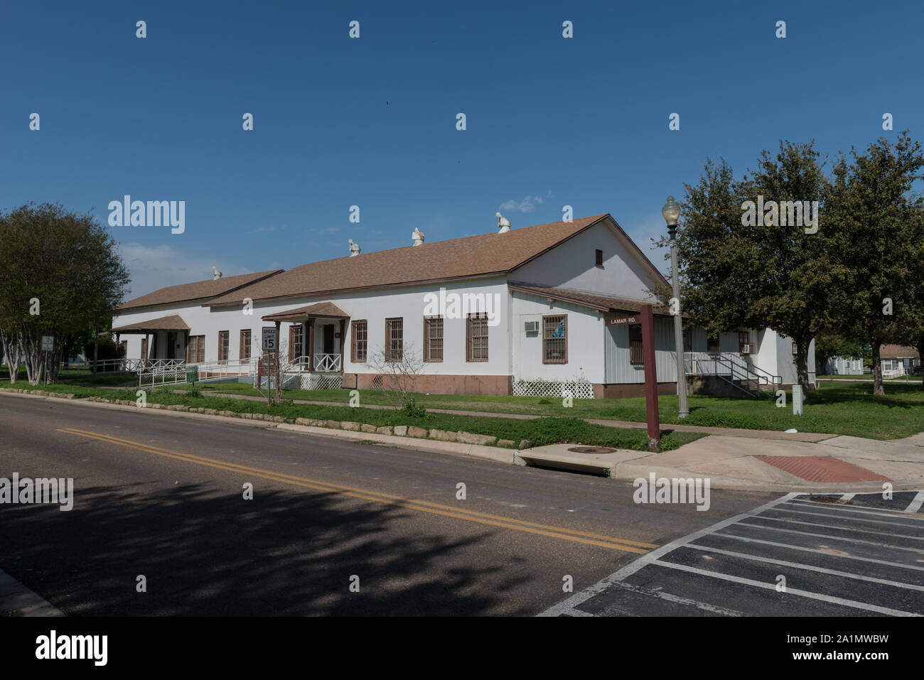 One of the surviving buildings from Fort McIntosh, which existed for ...