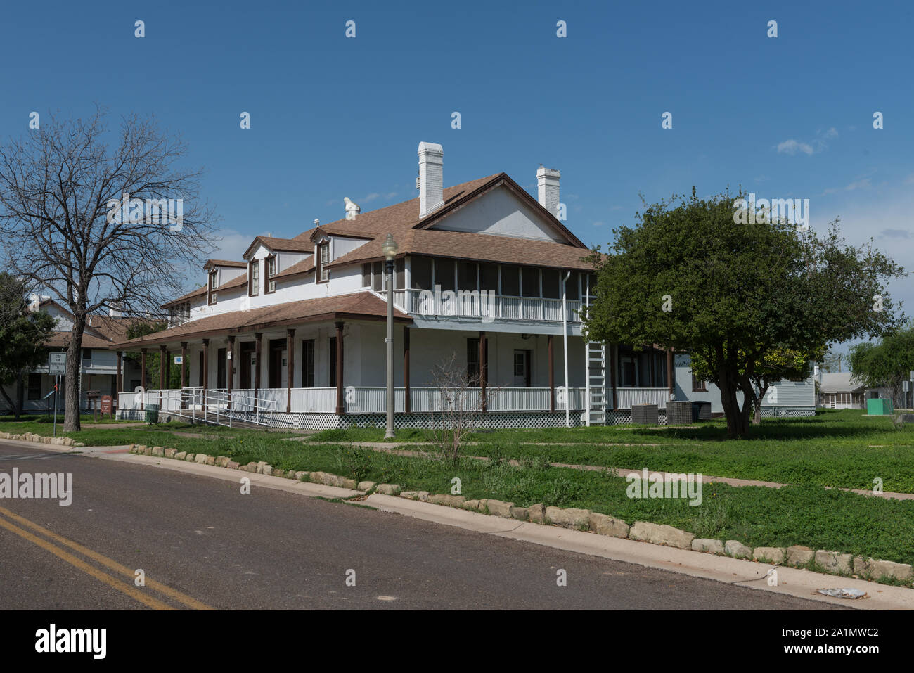 One of the surviving buildings from Fort McIntosh, which existed for ...