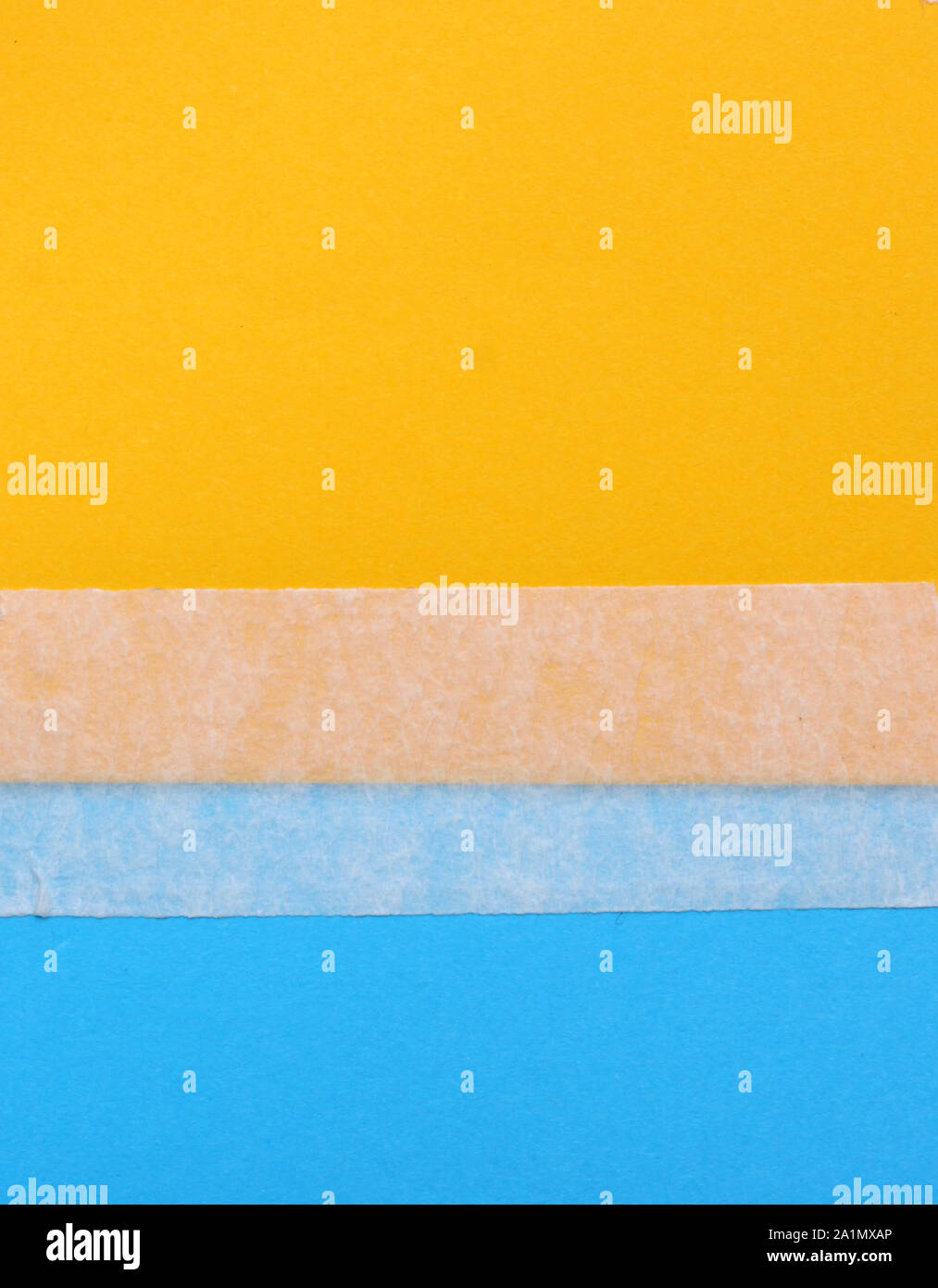Various colored papers pasted on a flat layout Stock Photo - Alamy