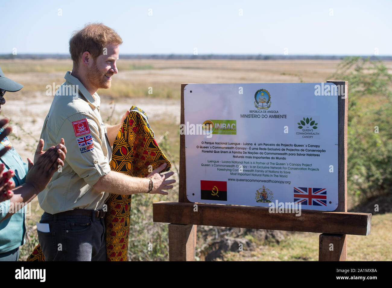 The Duke of Sussex takes part in a Queen's Commonwealth Canopy ...