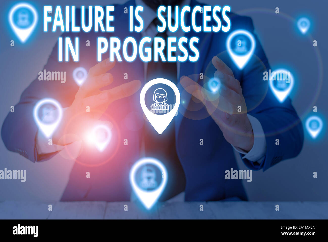 Conceptual hand writing showing Failure Is Success In Progress. Concept ...